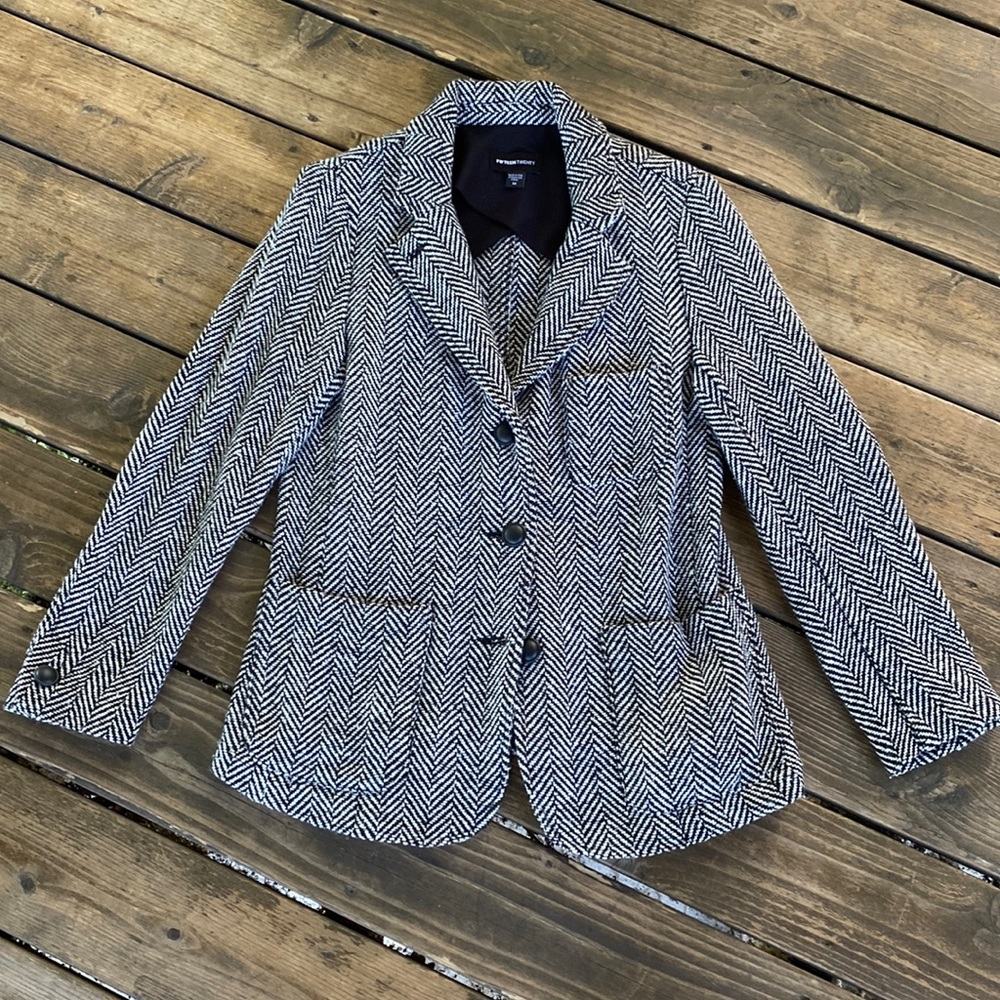 Fifteen Twenty Wool Herringbone Blazer Like New - Gem